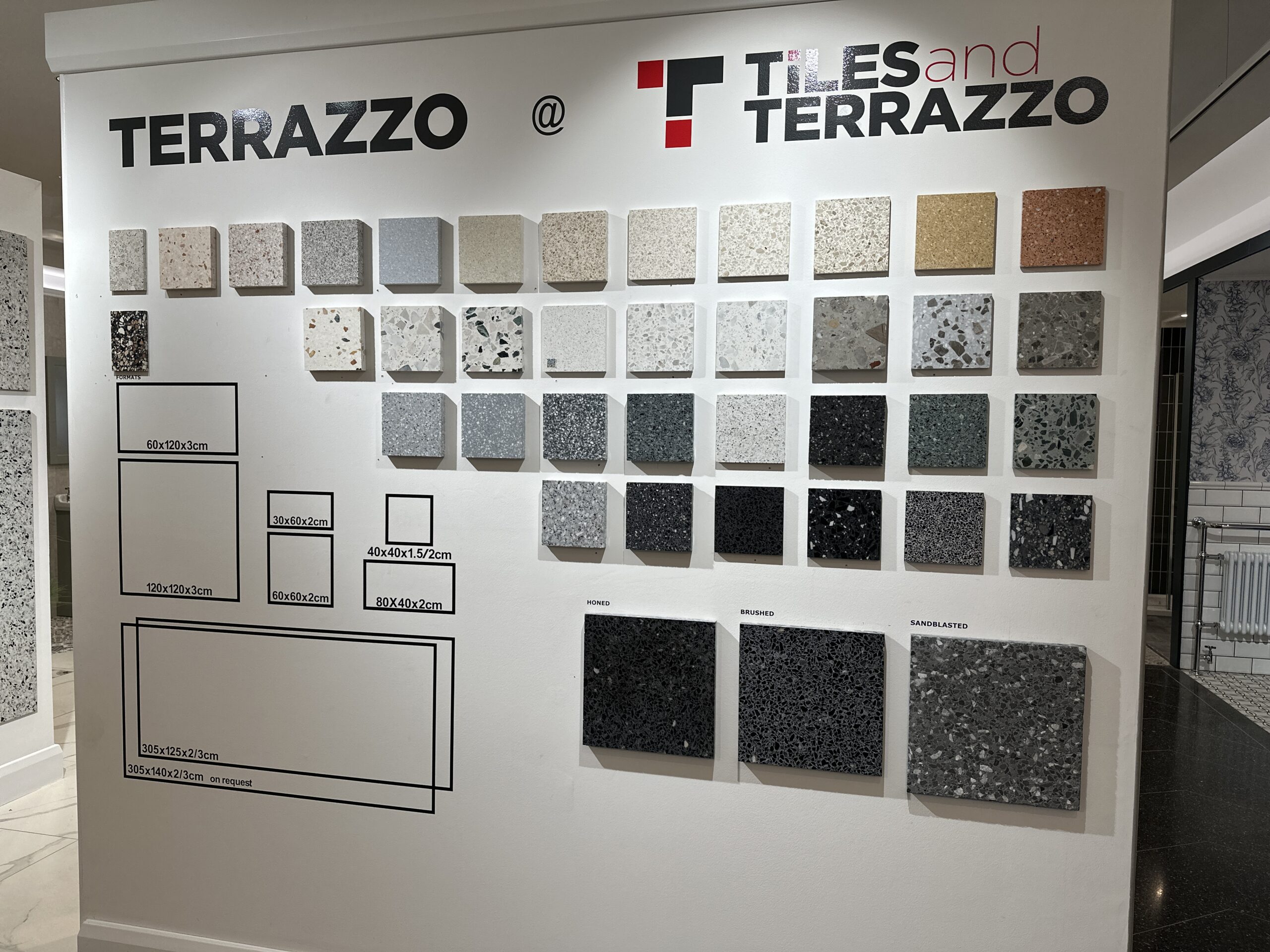 Our Tile Showroom - Tiles and Terrazzo Tile Showroom - Call in!